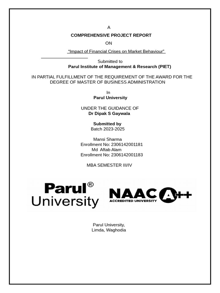 CP Mansi Sharma | PDF | Derivative (Finance) | Financial Crises