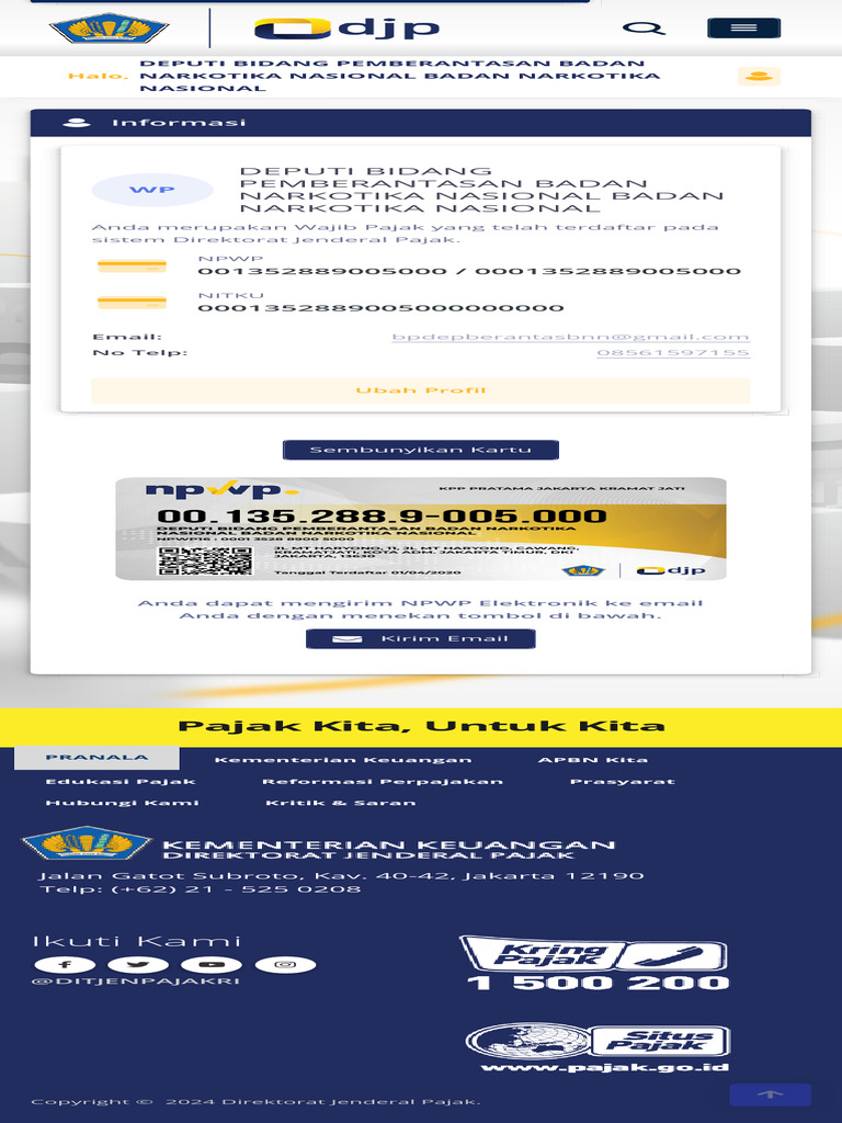 Informasi Direktorat Jenderal Pajak | PDF