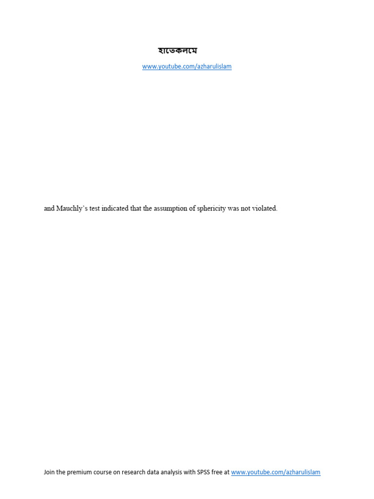 APA Style Reporting Results of One-Way Repeated Measures ANOVA in SPSS ...