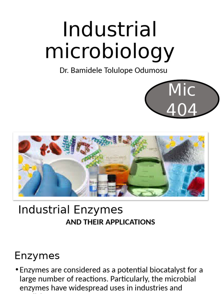 Industrial Microbiology White Background | PDF | Enzyme | Catalysis