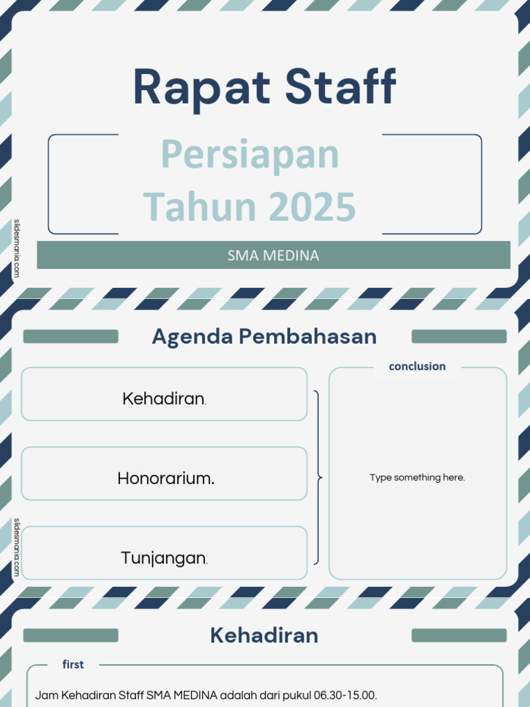 Bahan Paparan Rapat Staff | PDF