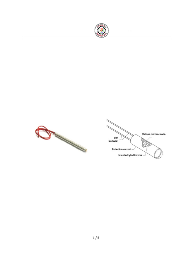 Temperature Measurement Lab Guide | PDF | Thermocouple | Electrical ...