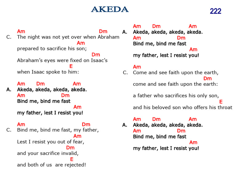 The Akeda: A Father's Sacrifice | PDF