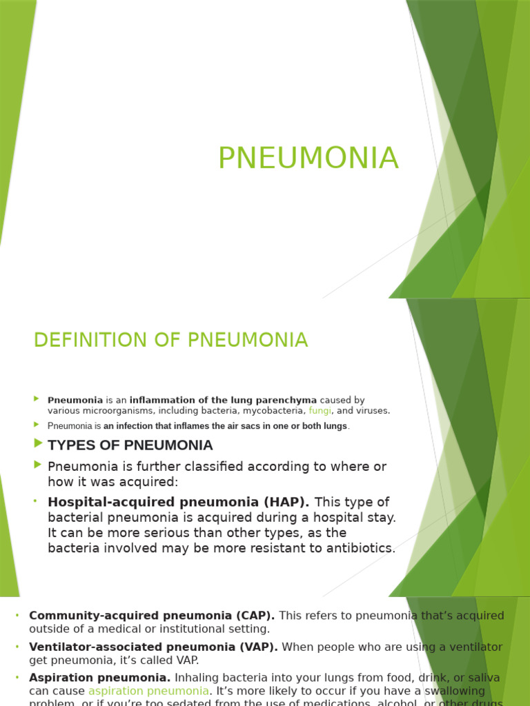 Pneumonia | PDF | Pneumonia | Respiratory Diseases