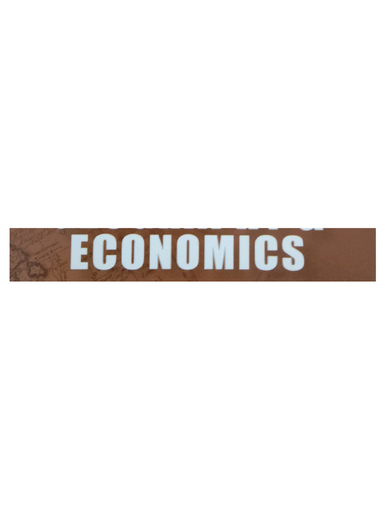 G9 Objectives Economics | PDF