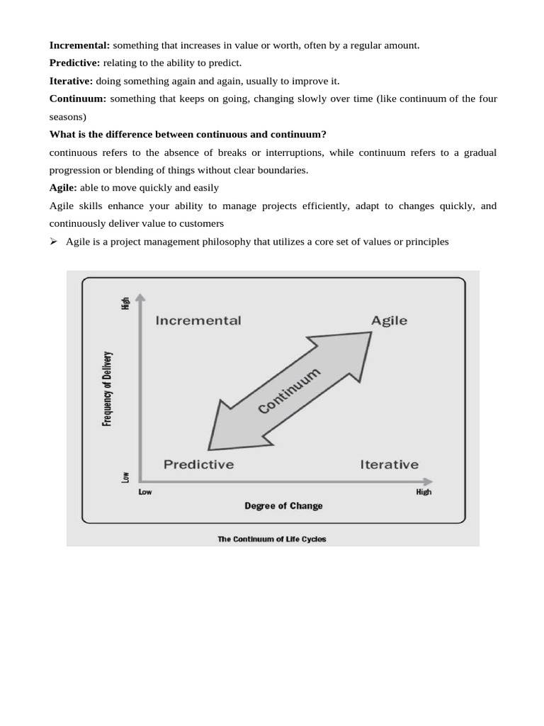 Incremental: Predictive: Iterative: Continuum | PDF