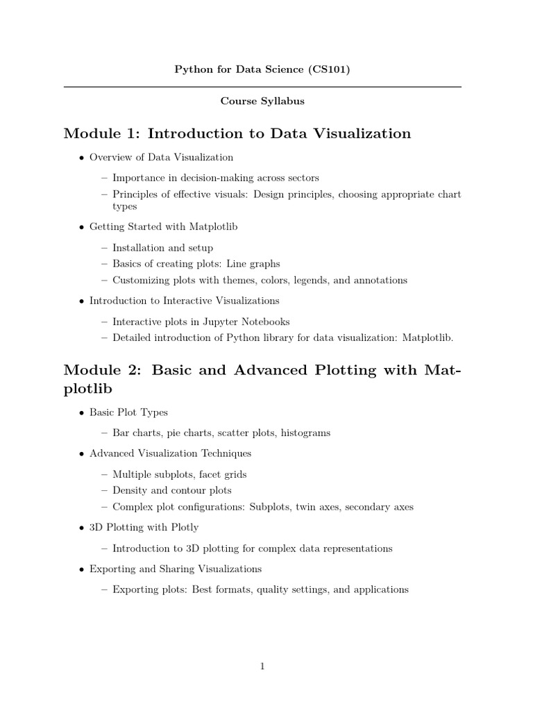 CS101 Syllabus | PDF | Applied Mathematics