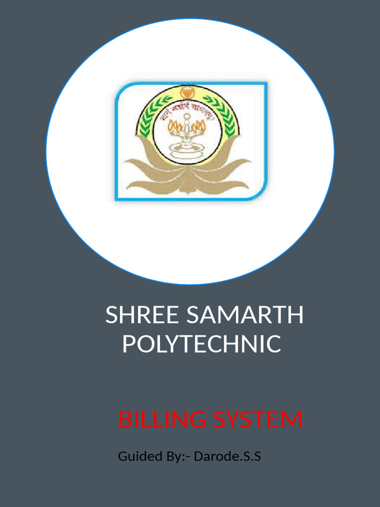 Billing System | PDF | Databases | World Wide Web