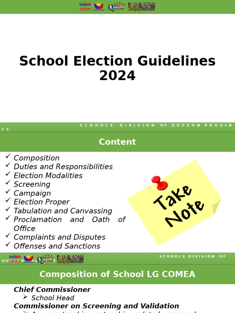 School Election Guidelines | PDF | Elections | Voting