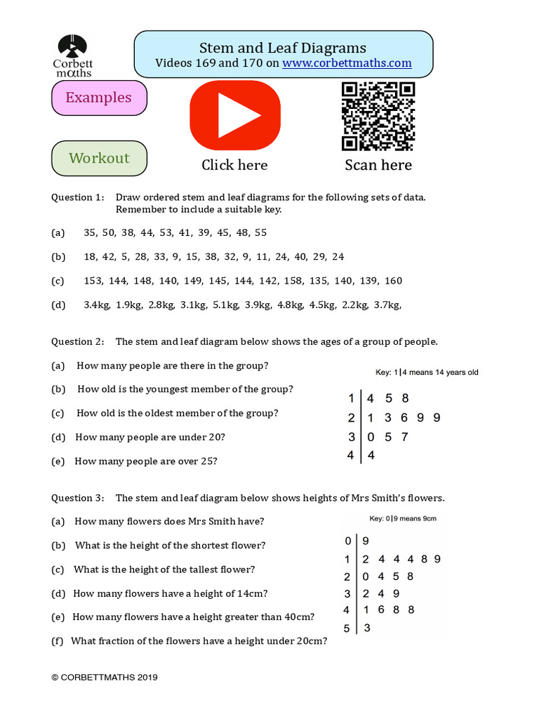 Statistics Revision Booklet | PDF | Chart
