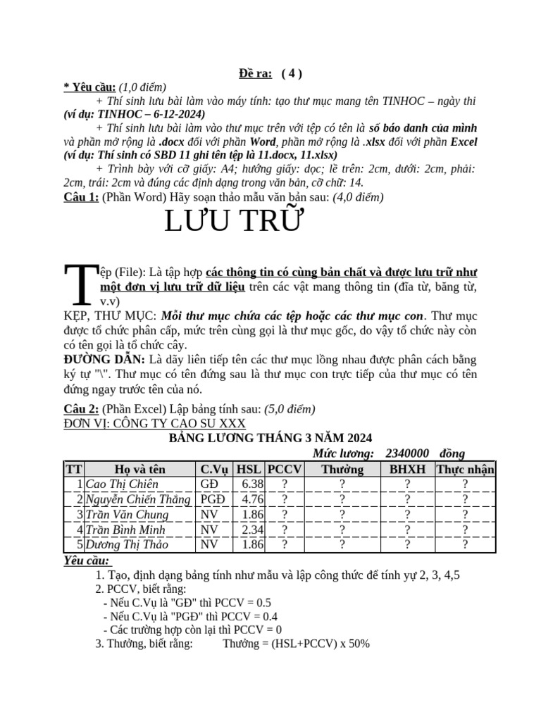 Đề ra 4 | PDF
