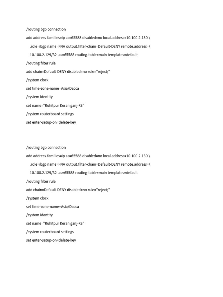MCN Nat Config | PDF