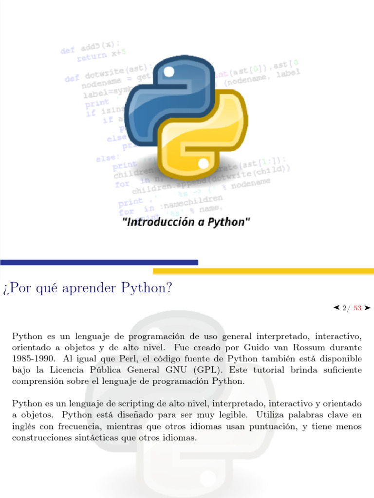 Ventajas de Aprender Python | PDF | Python (lenguaje de programación) | Lenguaje de escritura