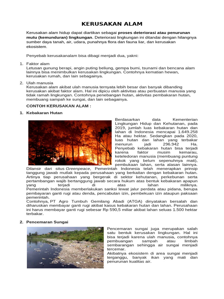 Kerusakan Alam | PDF