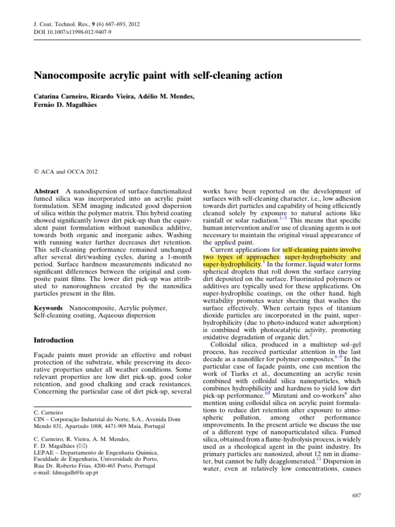 Combine Colloidal Dirt Pickup | PDF | Paint | Nanocomposite