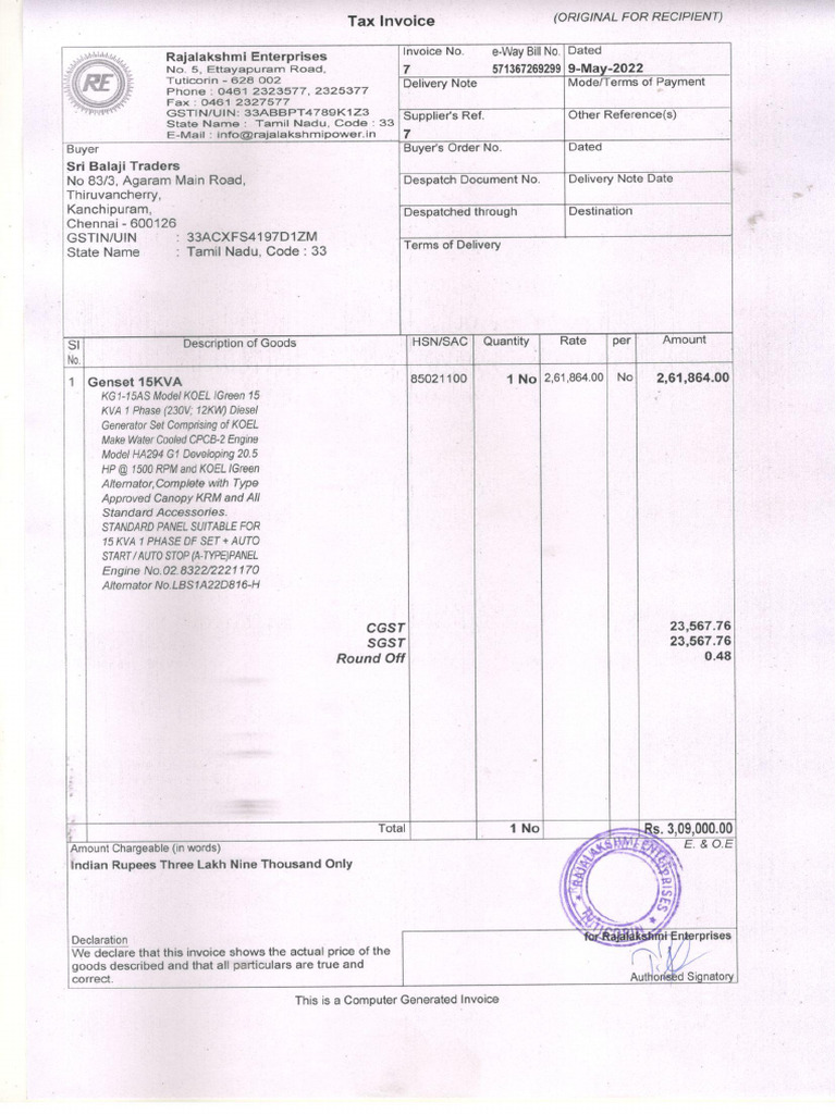 Sri Balaji Traders | PDF