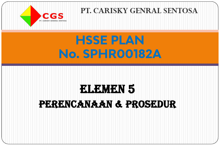 Hsse Plan 182a-5 | PDF