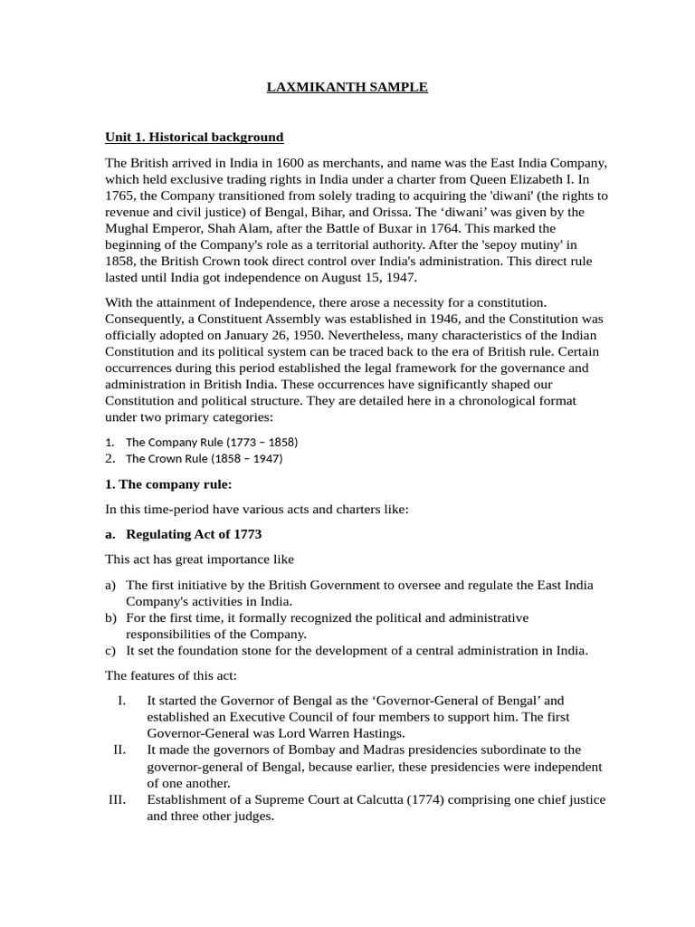 Laxmikant sample | PDF | Government | Justice