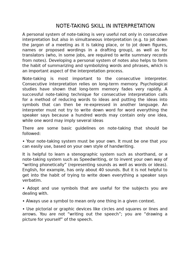 note-taking-skill | PDF | Shorthand | Linguistics note-taking-skill | PDF | Shorthand | Linguistics