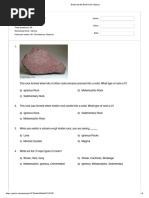 Rock Cycle Test Questions | PDF | Rock (Geology) | Sedimentary Rock