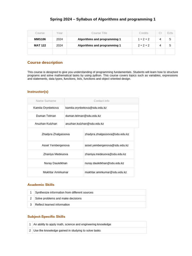 Python Syllabus | PDF | Computer Programming | Python (Programming ... Python Syllabus | PDF | Computer Programming | Python (Programming ...