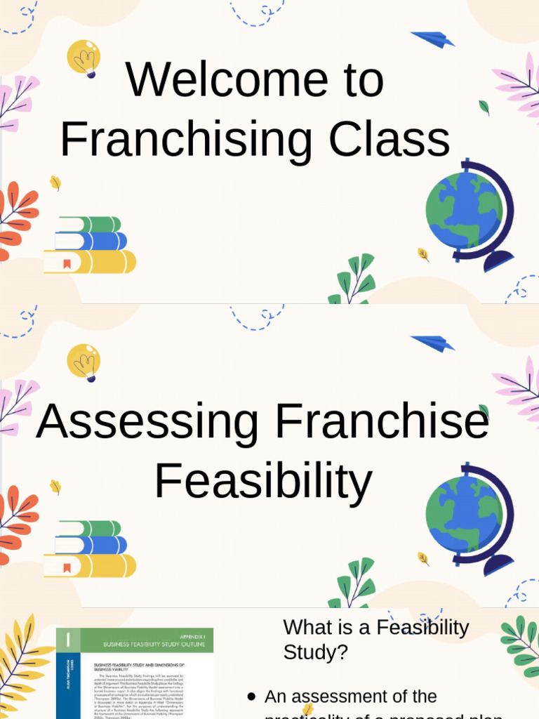 Lesson 3 Assessing Franchise Feasibility | PDF | Franchising | Business