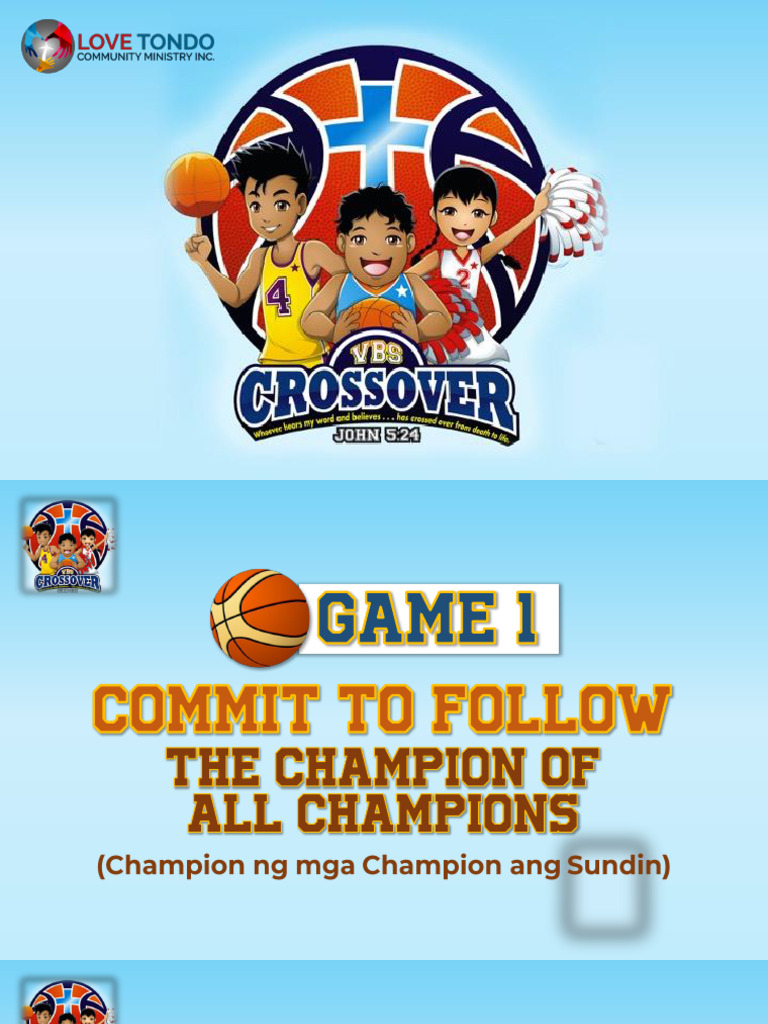 Crossover VBS Day 1 | PDF