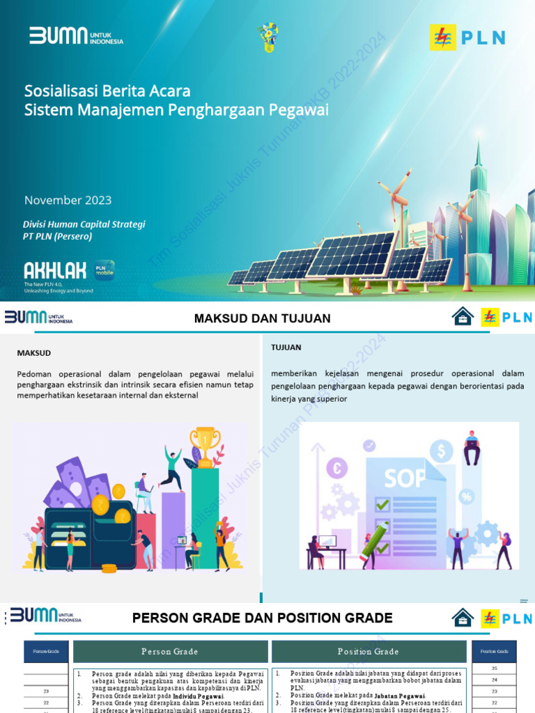 Materi Sosialisasi BA Sistem Manajemen Penghargaan Pegawai | PDF