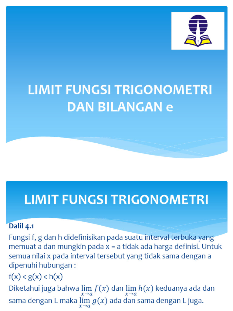 Limit Fungsi Trigonometri | PDF