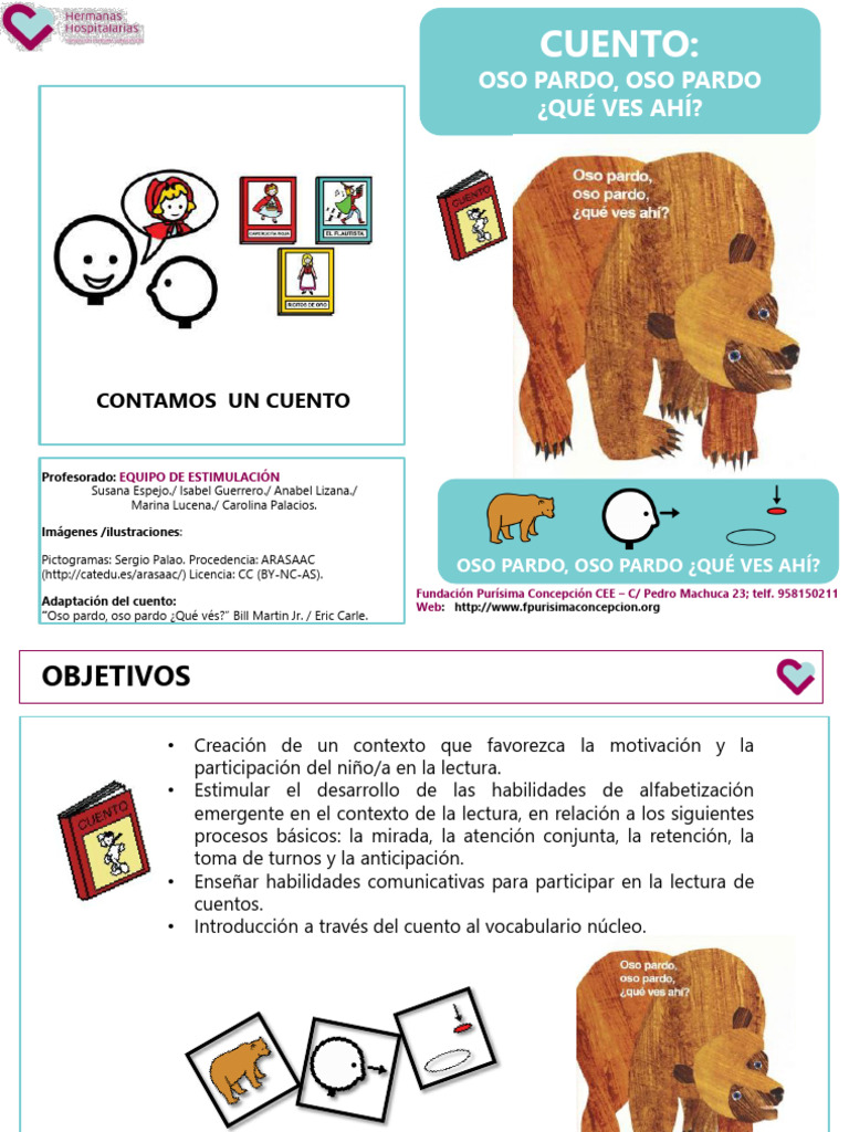 Cuento: Oso Pardo, ¿Qué Ves Ahí? | PDF | Osos