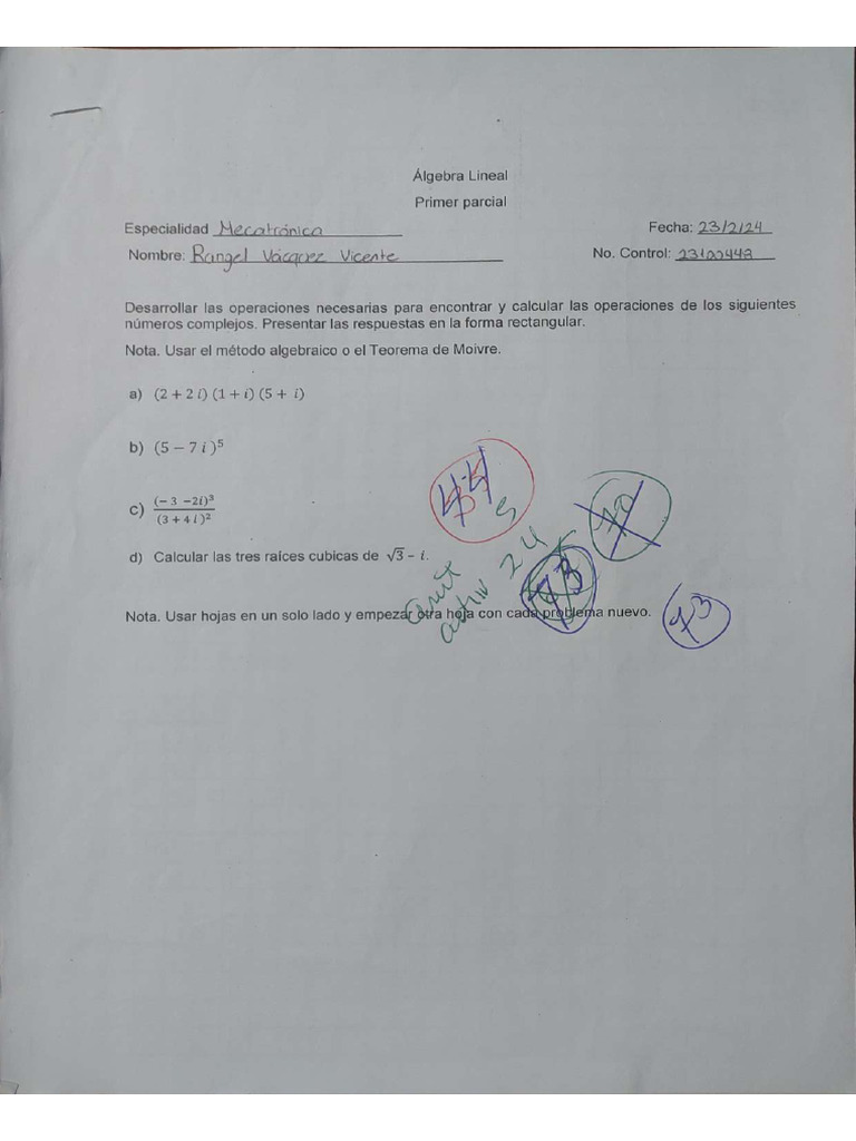 Examen 1ra Unidad | PDF