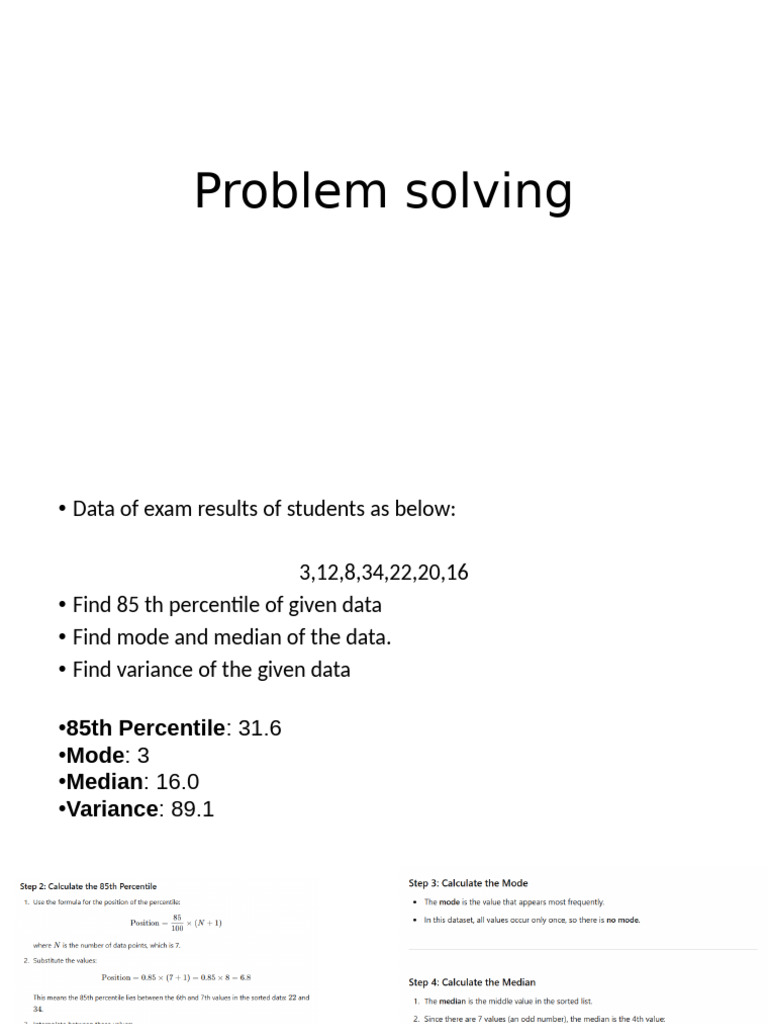 Statistics (Solution and Explanation) | PDF