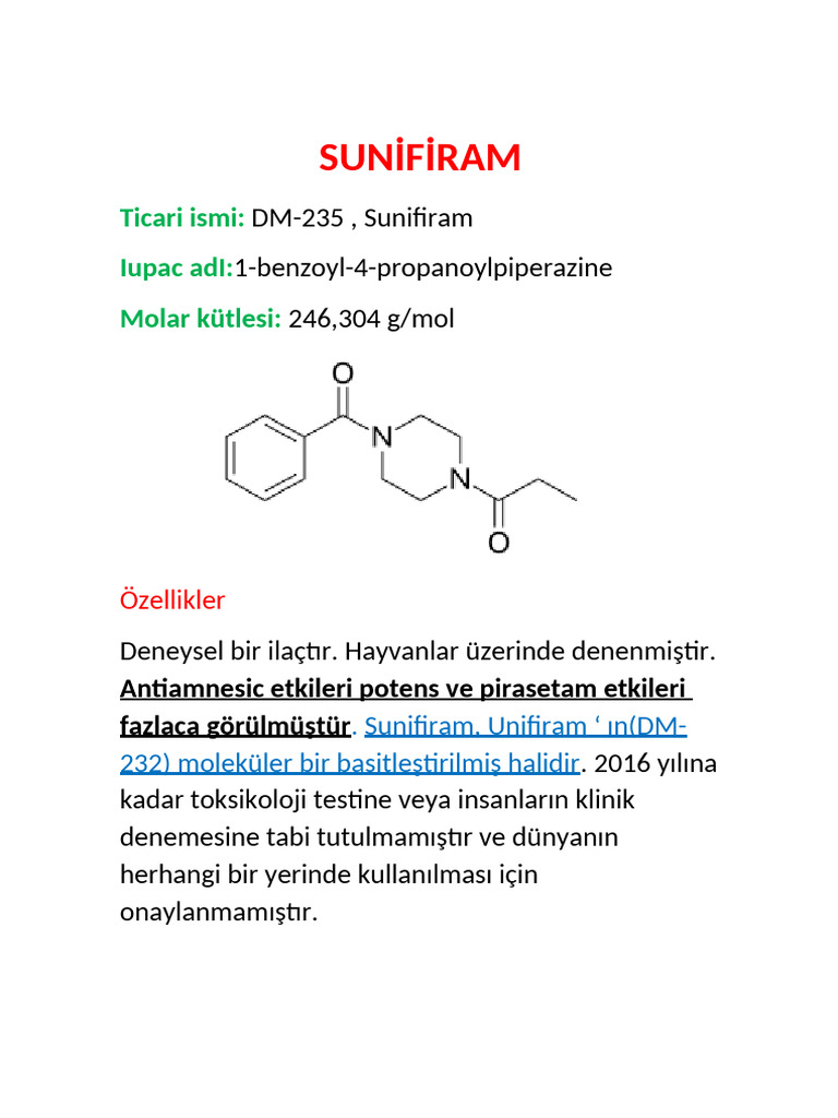 Sunifiram | PDF