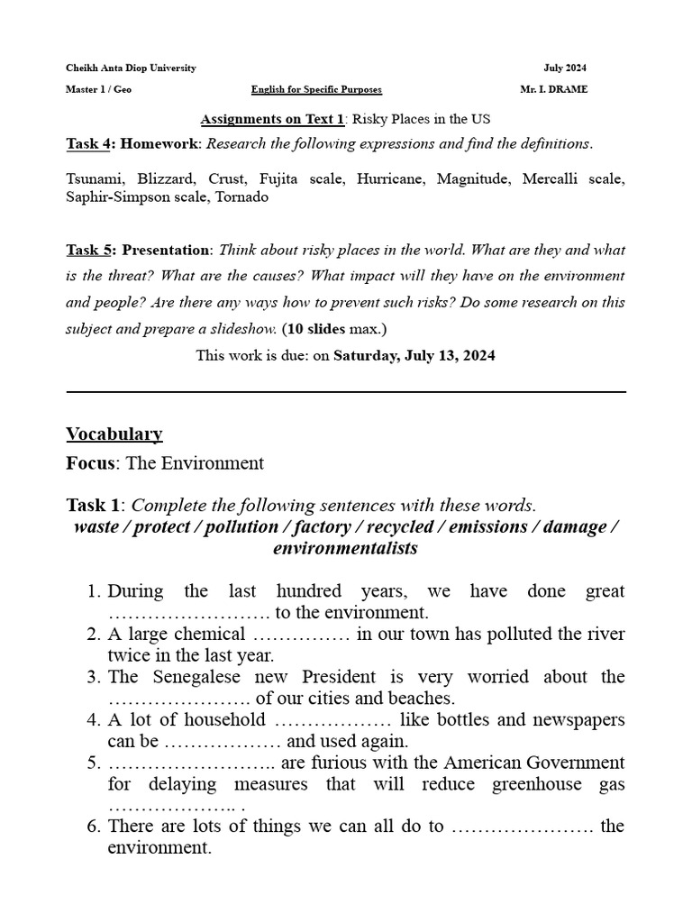 Master Geo 1 English Lesson 2.docx 1 Cl0zyv | PDF | Natural Environment ...