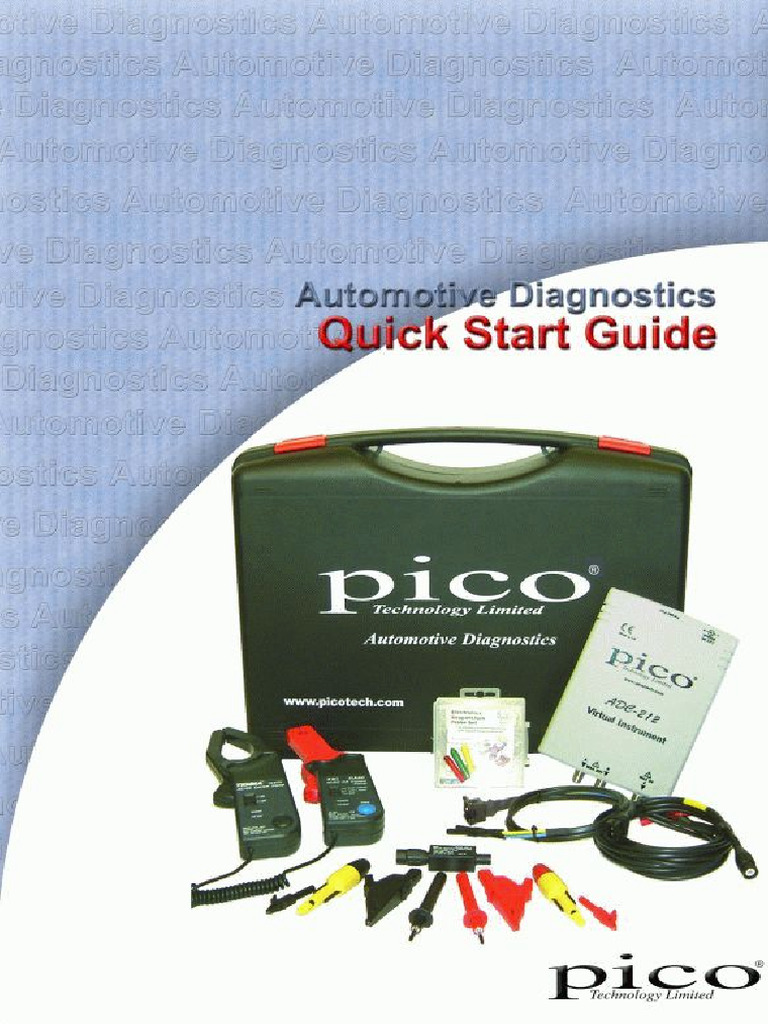 PicoScope Automotive Diagnostic Kit Adc212 Quick Start Guide | PDF ...