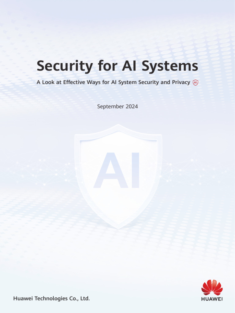 AI System Security Strategies at Huawei | PDF | Security | Computer ...