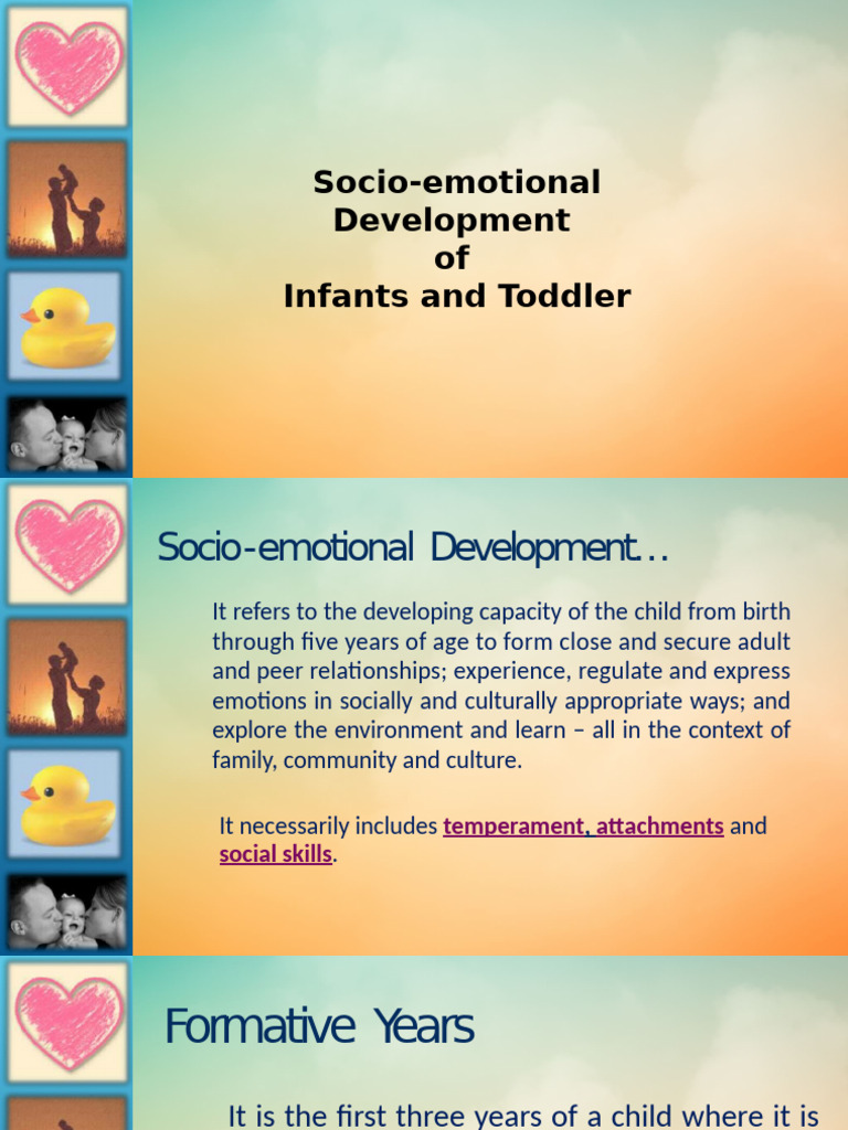 Socio-Emotional Growth in Infants & Toddlers | PDF | Attachment Theory ...