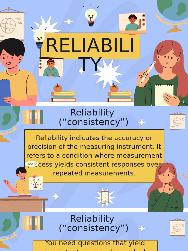 Reliability | PDF | Accuracy And Precision | Psychometrics