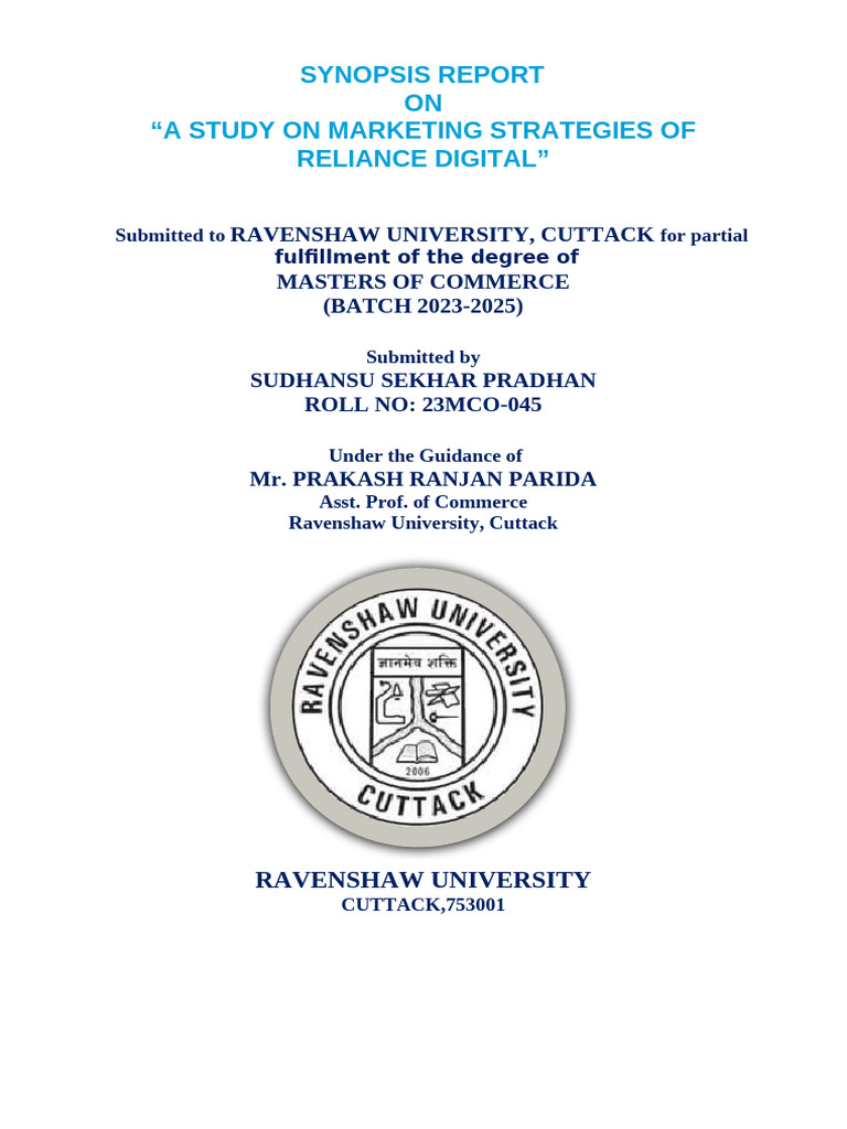 Marketing Strategies of Reliance Digital | PDF | Marketing | Marketing ...