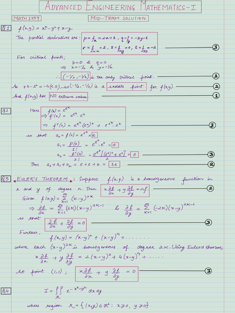 Aem-1 - Mid Sem Solution | PDF
