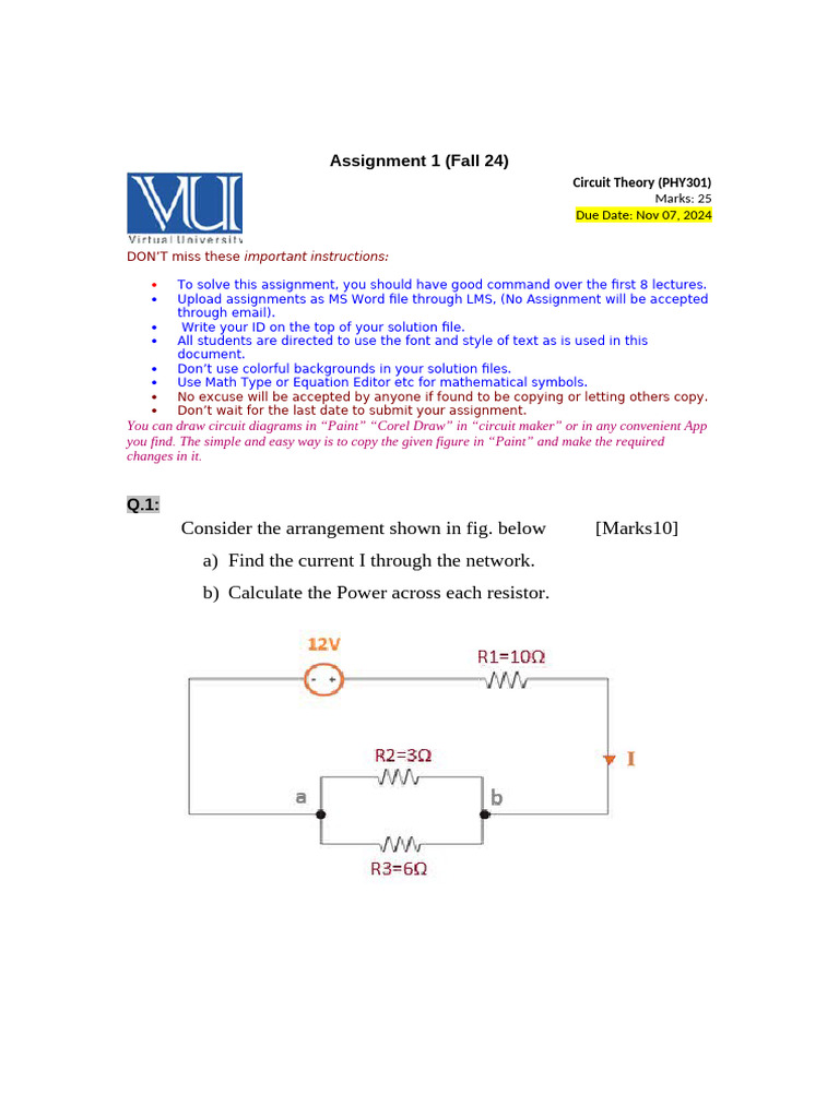Fall 2024 - PHY301 - 1 | PDF