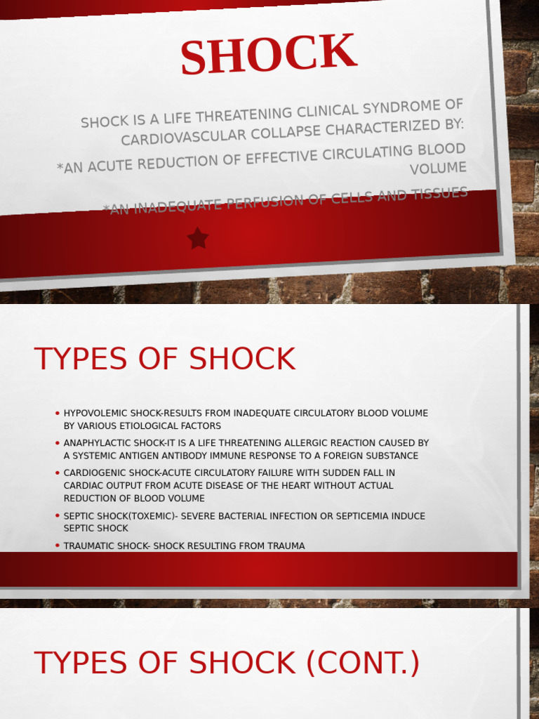 Shock | PDF | Shock (Circulatory) | Ischemia