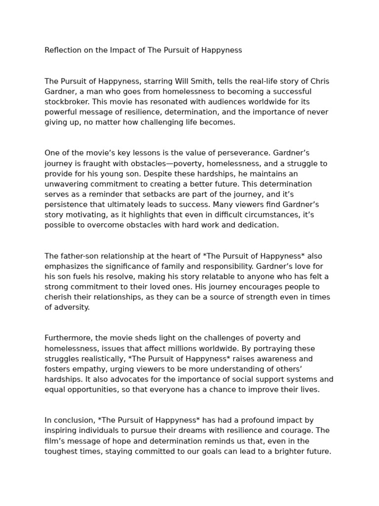 Movie Reflection P | PDF