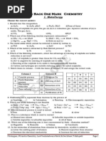 12th Chemistry One Mark Full Questions EM | PDF | Transition Metals ...