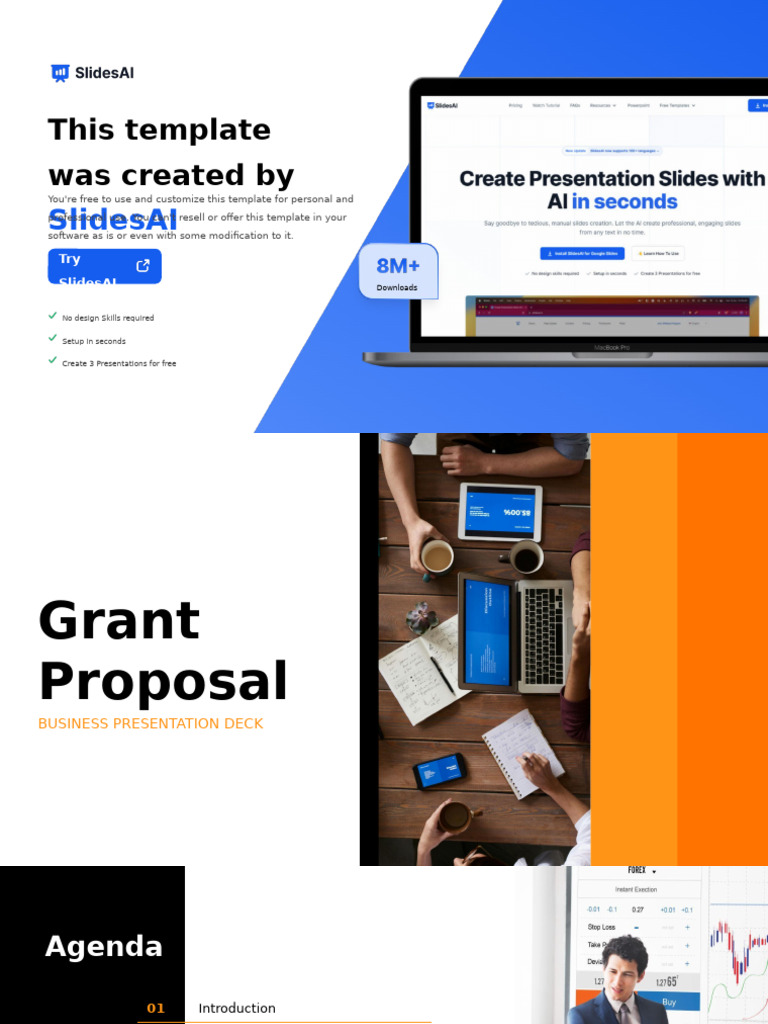 Grant Proposal Presentation Template | PDF | Business Economics | Economies