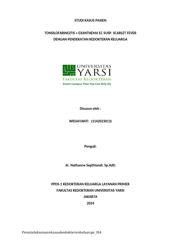 Dr. Widjayanti - Scarlett Fever | PDF