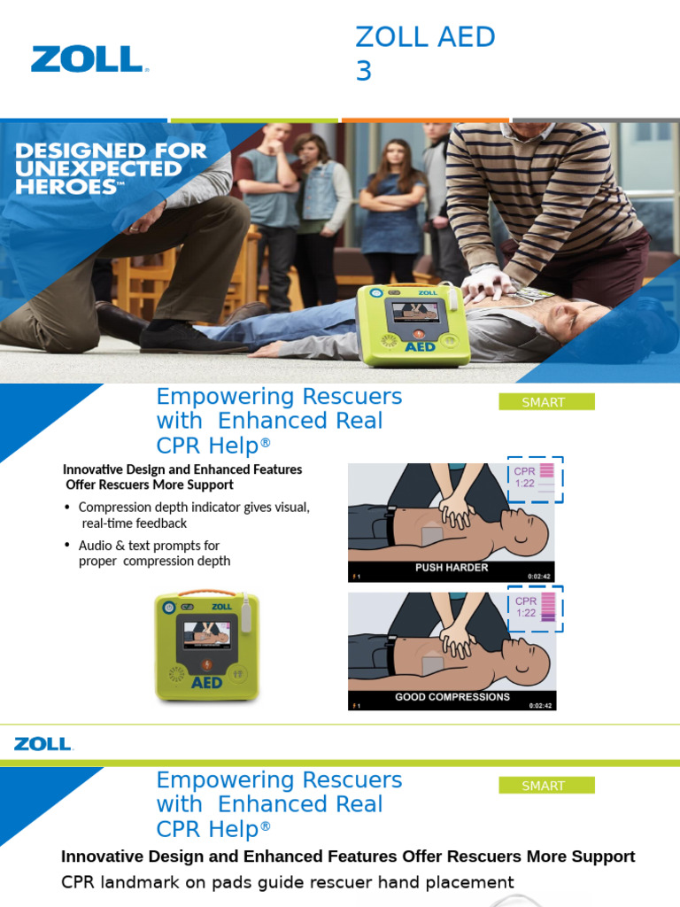 AED 3 Presentation | PDF | Cardiopulmonary Resuscitation | Cardiology