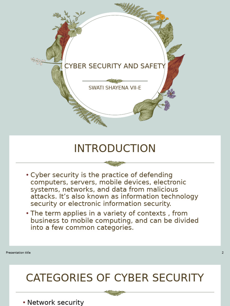 Cyber Security and Safety | PDF | Security | Computer Security