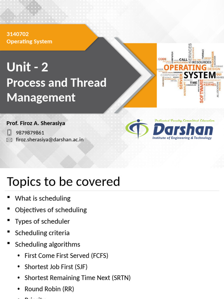 OS GTU Study Material Presentations Unit-2 15012020080312AM | PDF | Scheduling (Computing ...