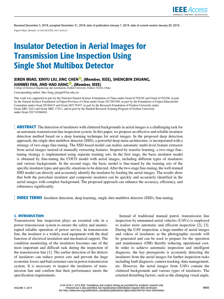 Insulator Detection in Aerial Images | PDF | Deep Learning